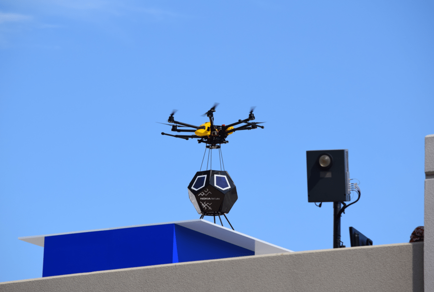 Nokia demos wireless small cells installed by drones