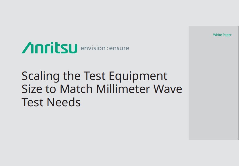 Scaling the Test Equipment Size to Match Millimeter Wave Test Needs