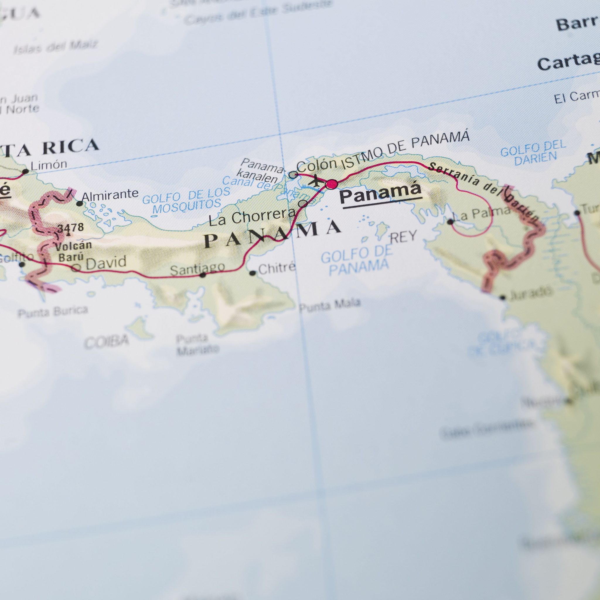 Costa De Mosquitos Map