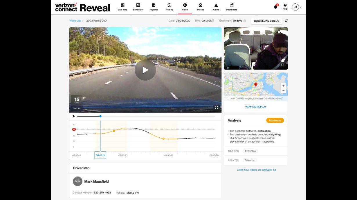 Verizon Connect unveils AI Dashcam for fleet managers