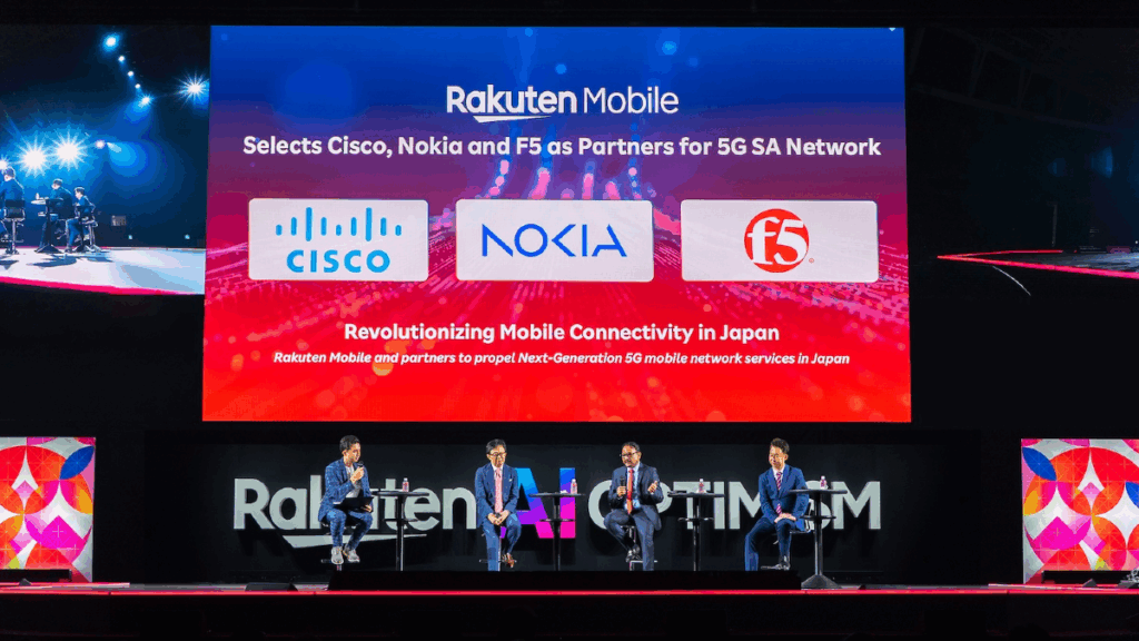 Rakuten Mobile names Cisco, Nokia, and F5 as key 5G SA partners